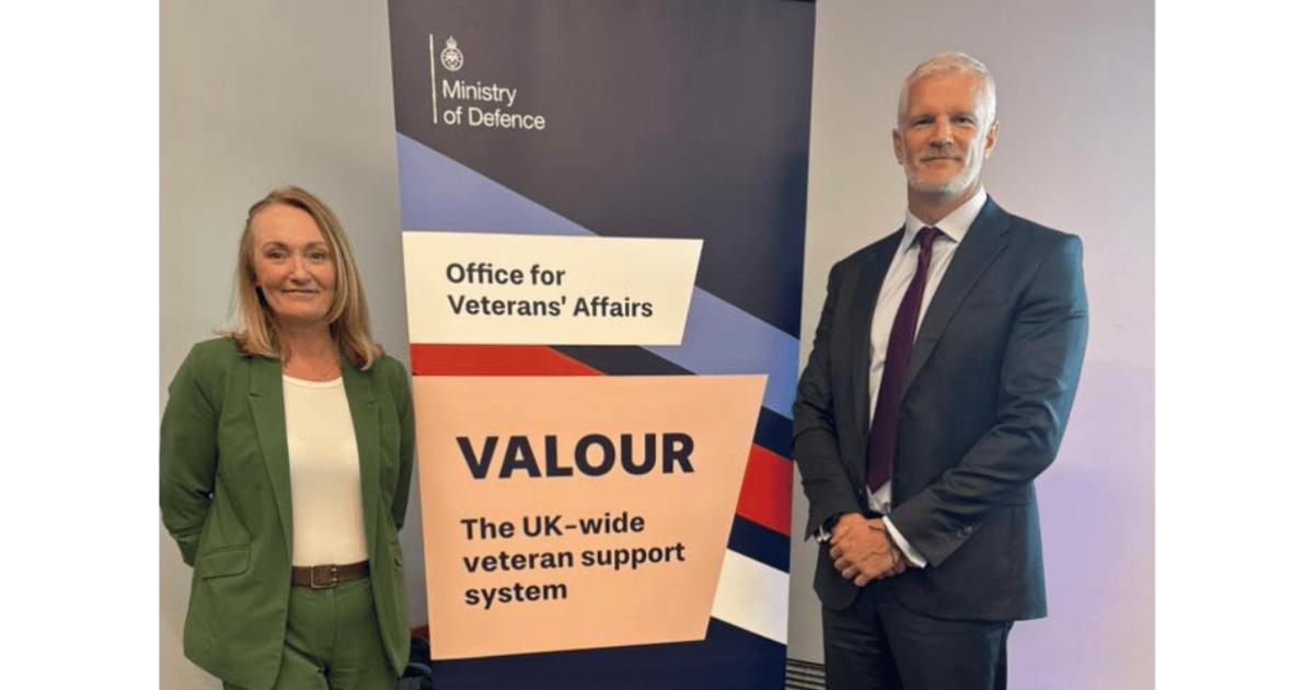 Jo Platt proudly stands with veterans at the Northern VALOUR pilot ...